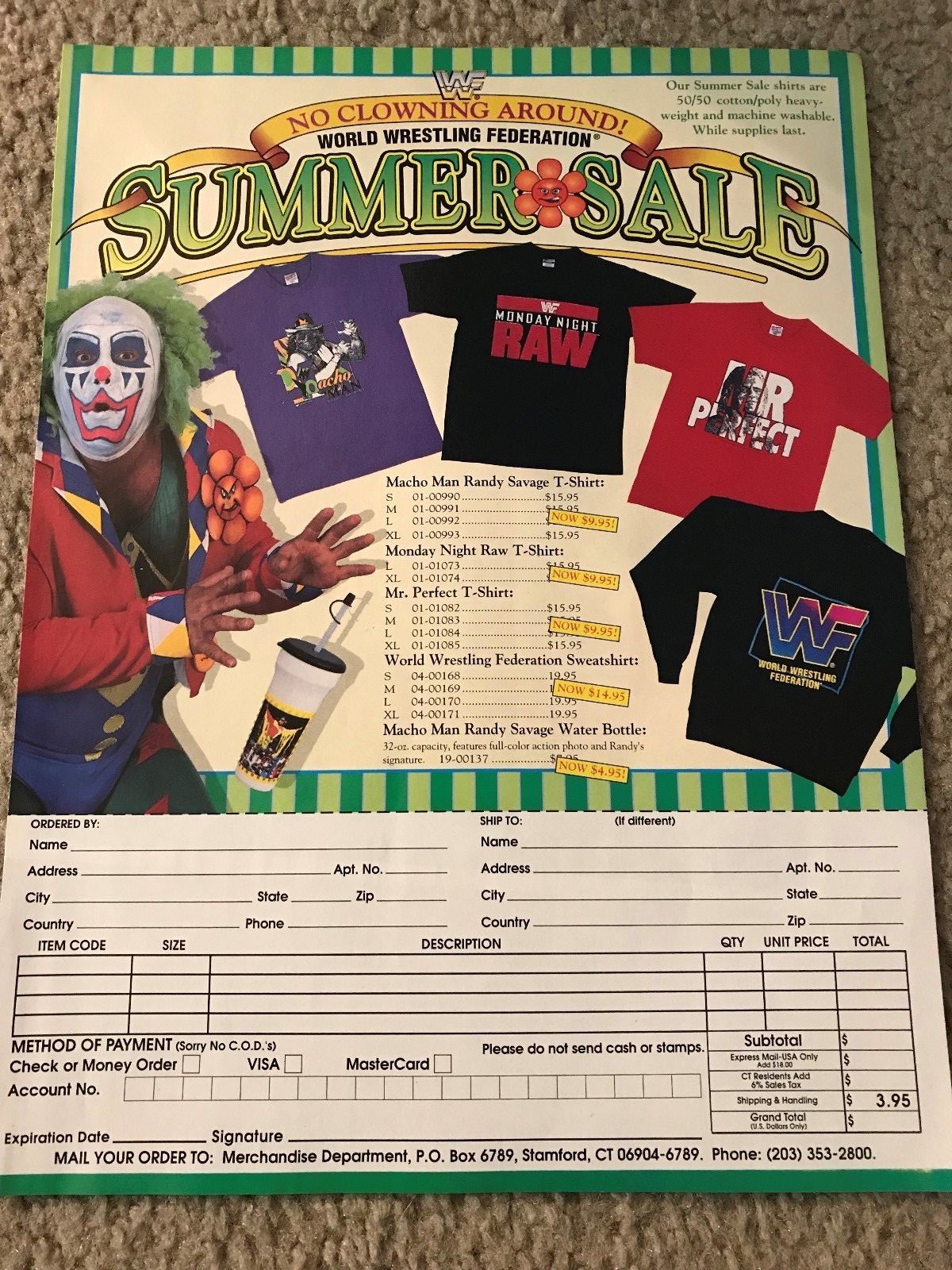 1993 WWF Merchandise Print Ad Shirt MACHO MAN RANDY SAVAGE DOINK MR ...