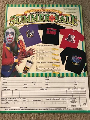 1993 WWF Merchandise Print Ad Shirt MACHO MAN RANDY SAVAGE DOINK MR ...