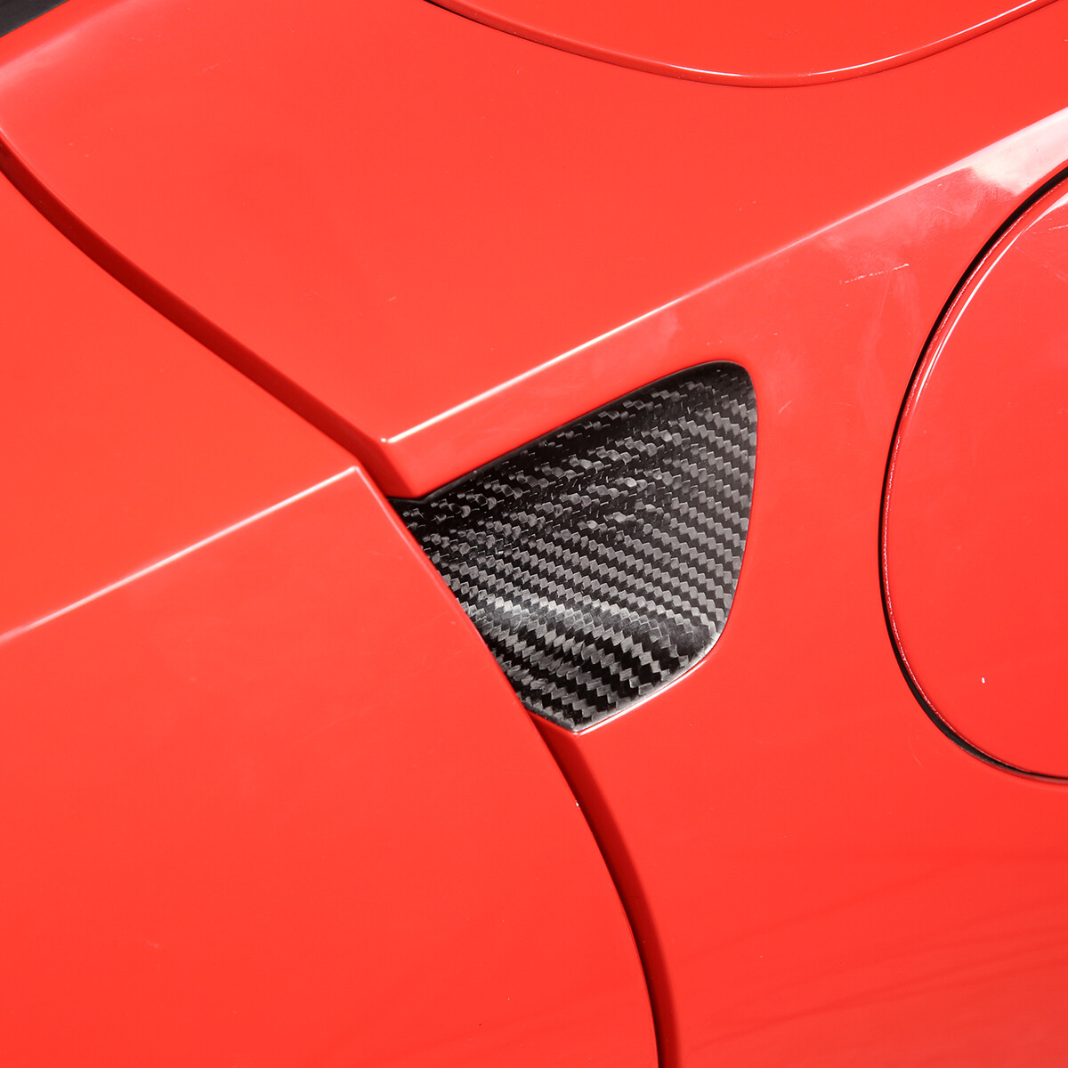 Real Carbon Fiber Exterior Door Handle Bowl Cover Trim for Corvette C7 ...