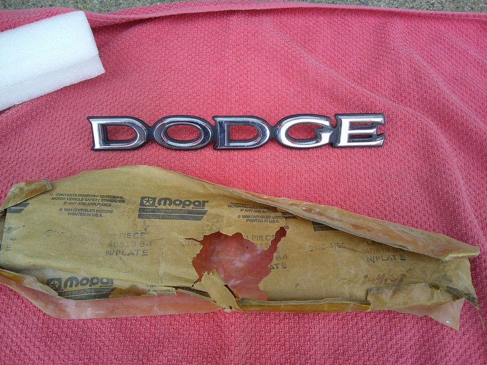 1981-85 Dodge Ram Truck, Ram Charger N.O.S Chrome Dodge Hood Emblem ...