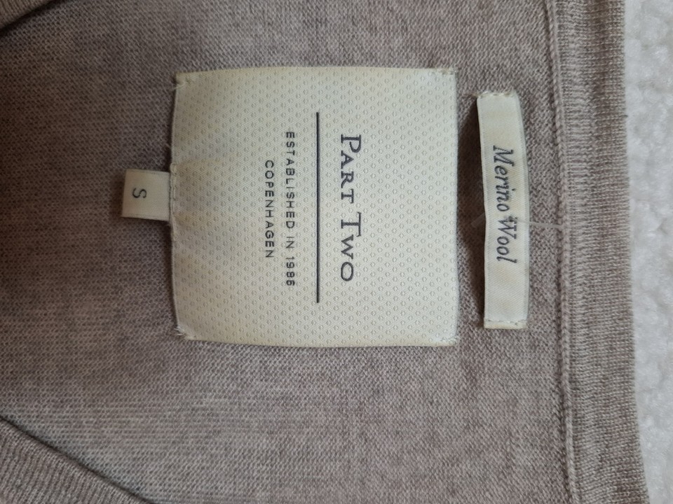 Part Two Copenhagen Size Small UK 8-10 Merino Wool Soft Lightweight 100 ...
