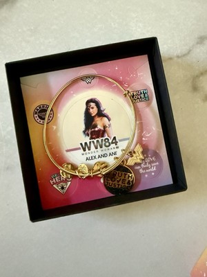 Alex and Ani Wonder Woman WW84 Logo Shiny Silver Bracelet w/ Card & Box ...