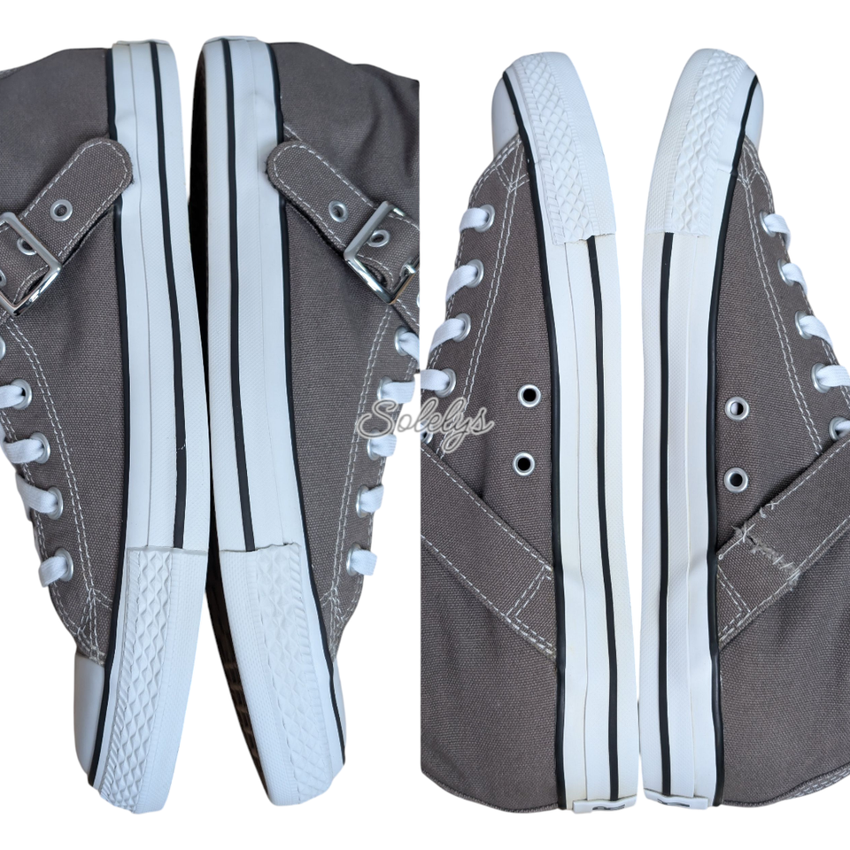 Converse 2012 XXHI 7 Strap Buckle Zipper Knee High Sneaker Boot M9.5 ...
