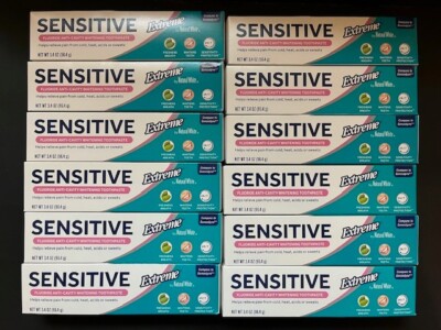 12x- Natural White Sensitive Extreme Fluoride Anti Cavity Whitening ...