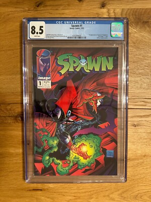 Spawn #1 CGC 8.5 Image Comics 1992 1st Spawn Never Paged Through | eBay