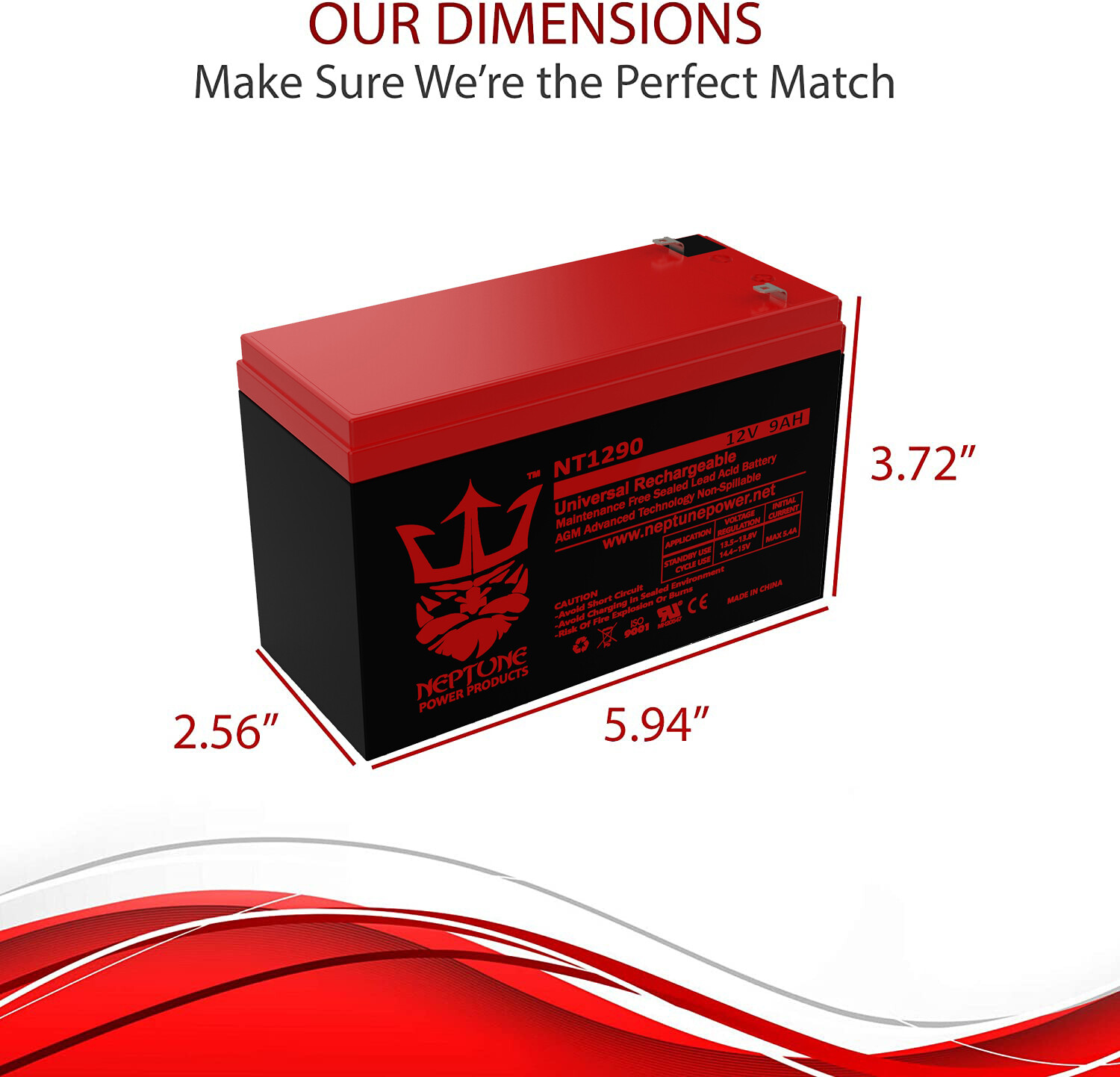 12V 9AH Sealed Lead Acid (SLA) Battery (12V 9AH, 12-9, 12 Volt 9 AH) | eBay