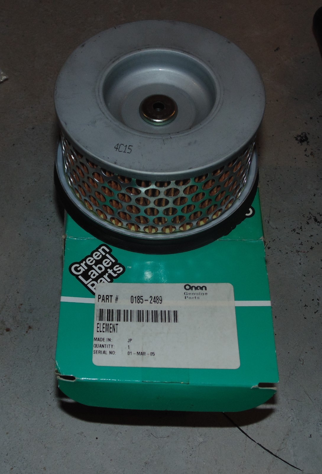 ONAN 185-2789 - AIR CLNR (ELEMENT 185-2541) - Part Number 185-2789 for ...