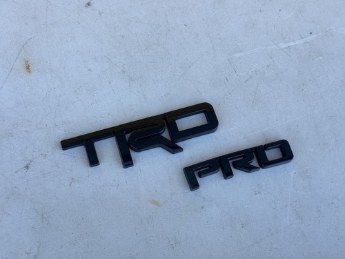 Toyota Tacoma 4runner ETC TRD Pro Blacked Out Metal Emblem Badge OEM | eBay