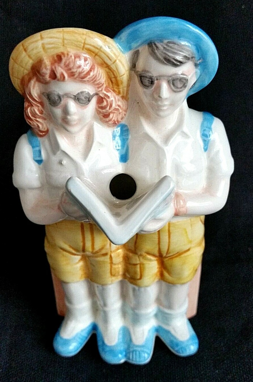 Pitcher World Travelers Applause Co Ceramic Handle Novelty Charming ...