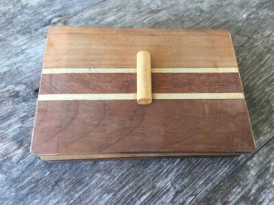 Beautiful Vintge Wooden Trinket Ring Box | eBay