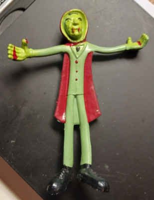 Vtg. Bendy Dracula Vampire 4 3/4" Posable Figure I | eBay