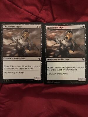 Discordant Piper X2 Foil Theros Beyond Death Moderate Play MTG | eBay