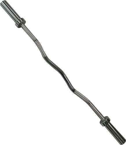 CAP Barbell 2' Olympic Solid Curl Bar, 47-Inch, No Collars, Chrome (New ...