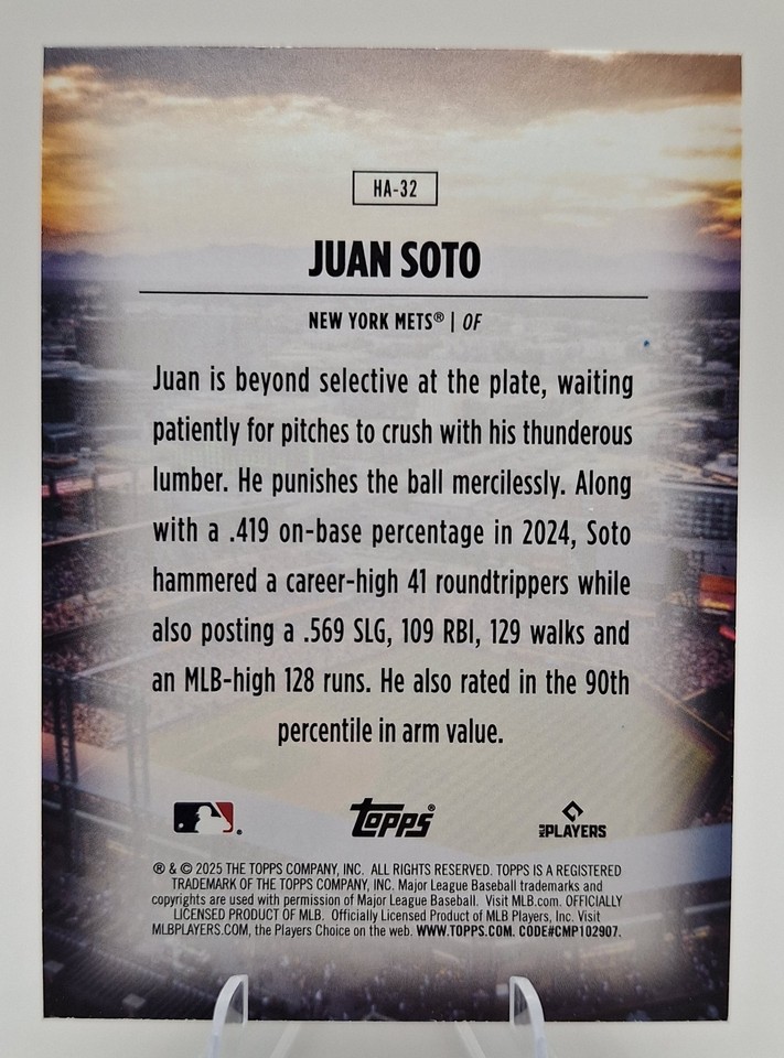 2025 Topps Series 2 - JUAN SOTO HOME FIELD ADVANTAGE SP CASE HIT HA-32 ...