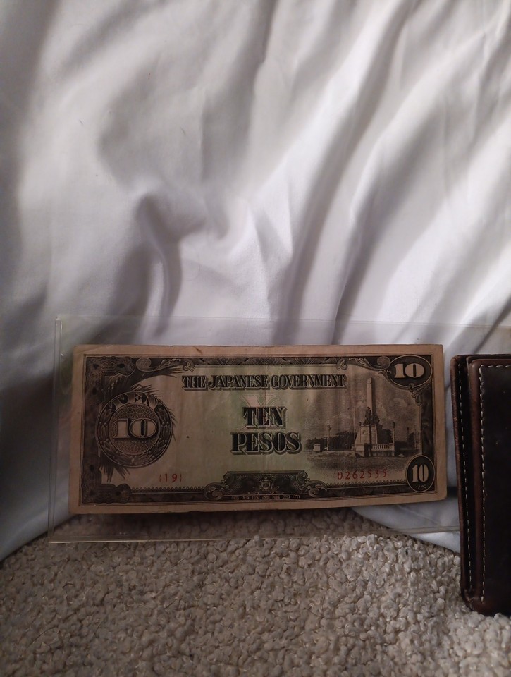 The Japanese Government Ten Pesos Banknote Vintage Currency 10 Pesos ...