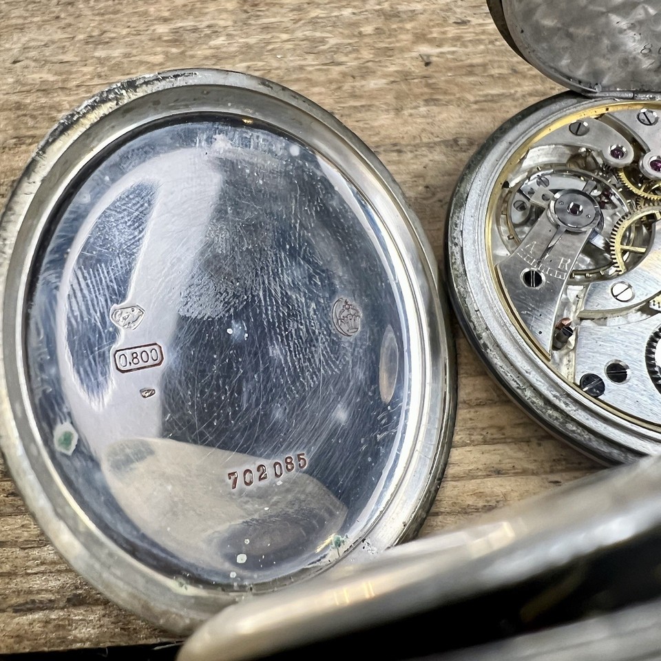 12s Open Face Pocket Watches - .800 Fine Silver Open Face Swiss Watches ...