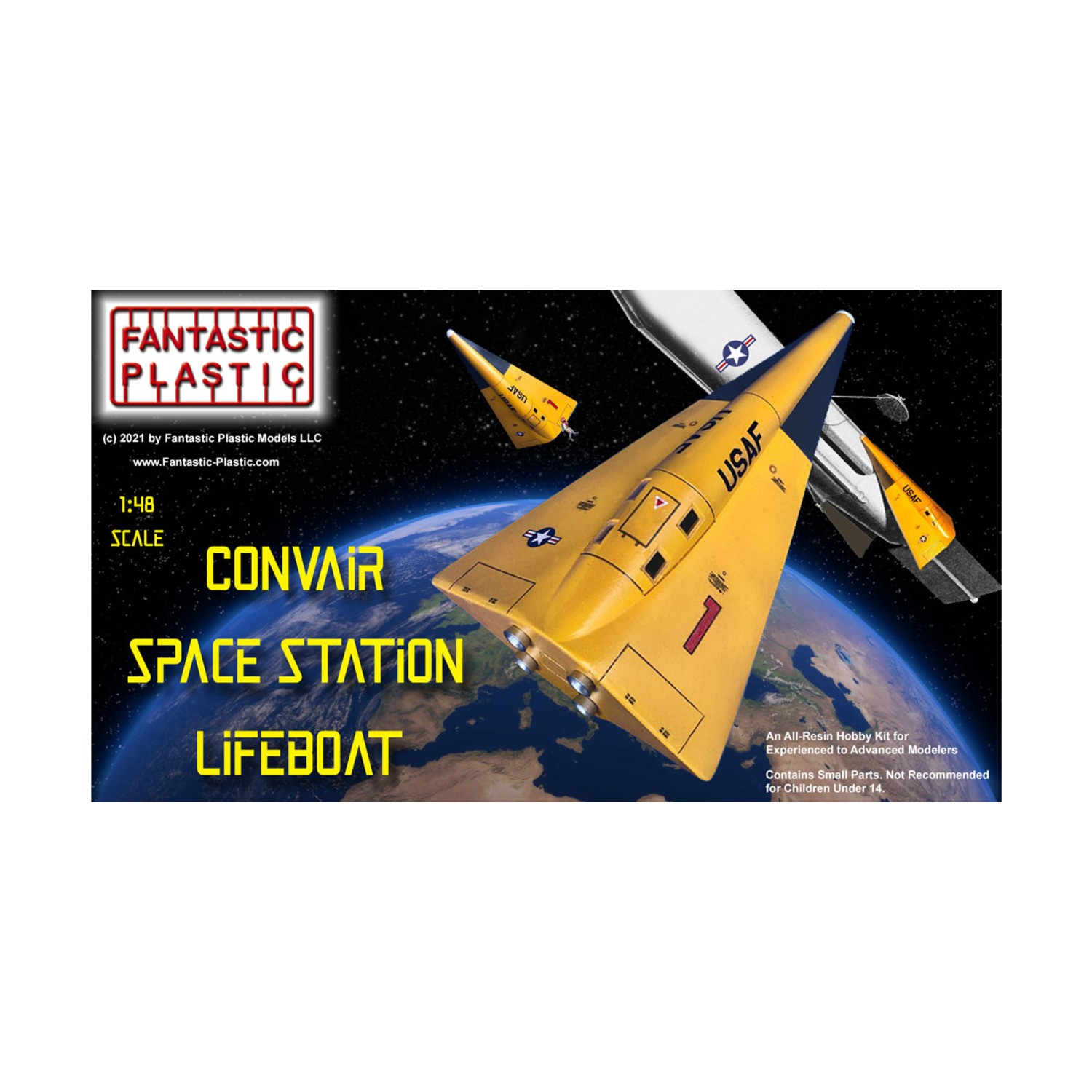 Fantastic Plastic Model Kit Convair Space Station Lifeboat New | eBay