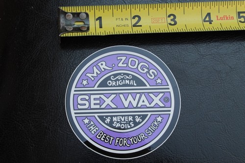 Mr. Zog's SEX WAX Surfboard Wax Surf Grip Traction Logo Vintage Surfing ...