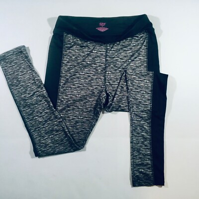 NEW Zone Pro Active Leggings Black/Spacedye Size M (8-10) FREE SHIPPING ...