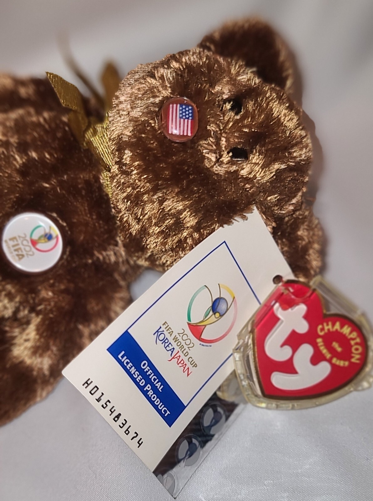 TY Beanie Baby 2002 Fifa World Cup Champion American Version *s | eBay