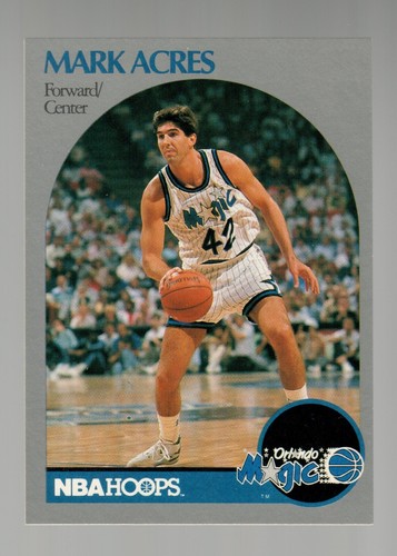 1990 NBA Hoops Mark Acres - #213 - Orlando Magic | eBay