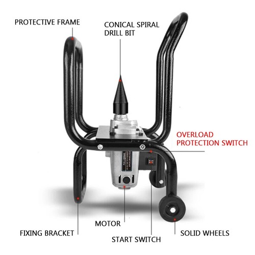 Electric Wood Splitter with Automatic Motor To Break and Split Firewood ...