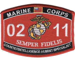 MARINE CORPS MOS 0211 COUNTERINTELLIGENCE HUMINT SPECIALIST EMBROIDERED ...