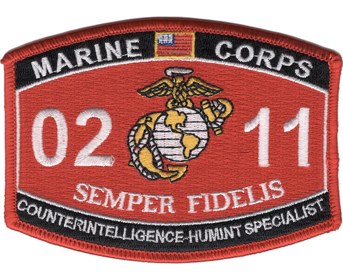 MARINE CORPS MOS 0211 COUNTERINTELLIGENCE HUMINT SPECIALIST EMBROIDERED ...
