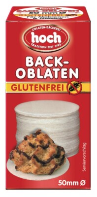 Hoch Back-Oblaten oblaten wafers for baking -GLUTEN FREE - 50mm -FREE ...
