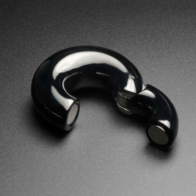 Black PVD Magnetic Circle Ear Weight Lobe Gauges Ear Stretchers | eBay