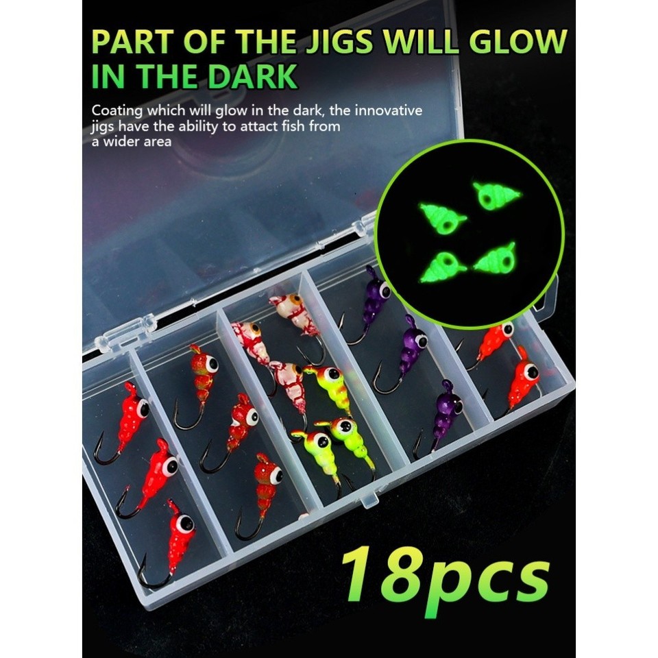 Ants Shaped Lure Fishing Jig Hook 3D Fish Eyes Attract Fish Precise ...