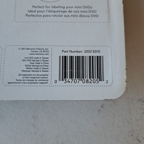 Memorex mini DVD-R 30 min 1.4GB 10-Pack w/ Travel Case & Marker NEW ...