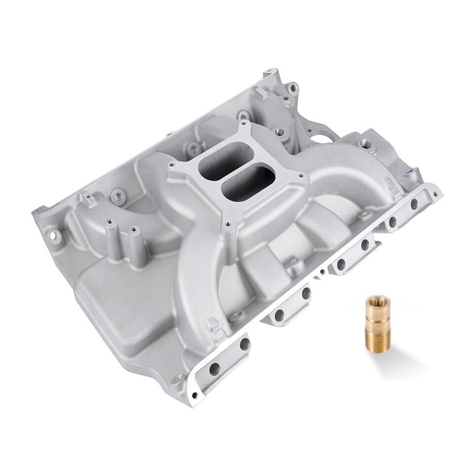 Satin Aluminum Dual Plane Intake Manifold For Ford FE 360 390 406 410 ...