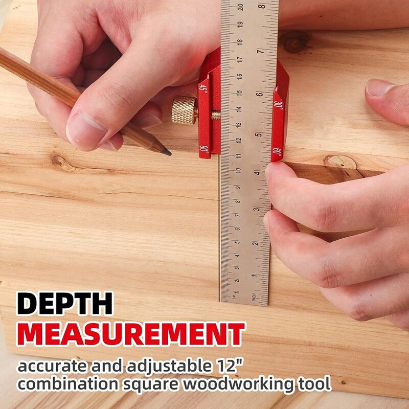Woodworking Ruler,Marking Stop Ruler, Marking Ruler with Stop ...
