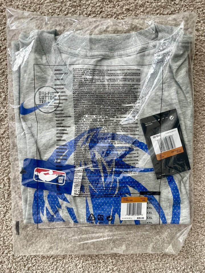 NWT Nike NBA Official Dallas Mavericks PreGame ShootAround Shirt XXL ...