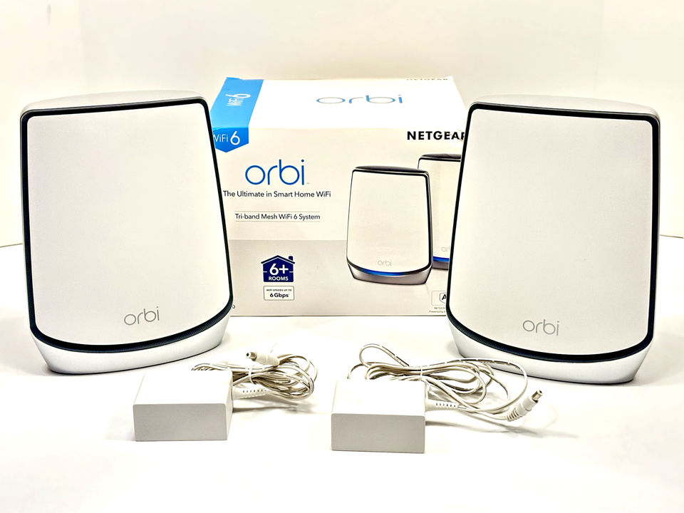 NETGEAR RBK852 6000 Mbps 4 Port Tri-band Mesh WiFi System (RBK852100NAS ...