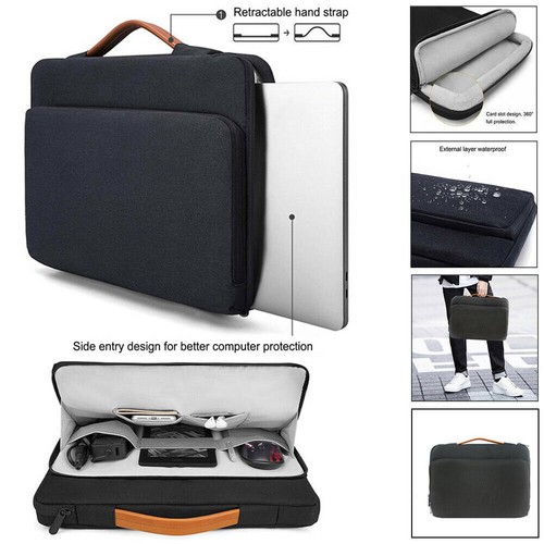 13.3"-14" Universal Black Laptop Sleeve Bag Notebook Protective Case ...