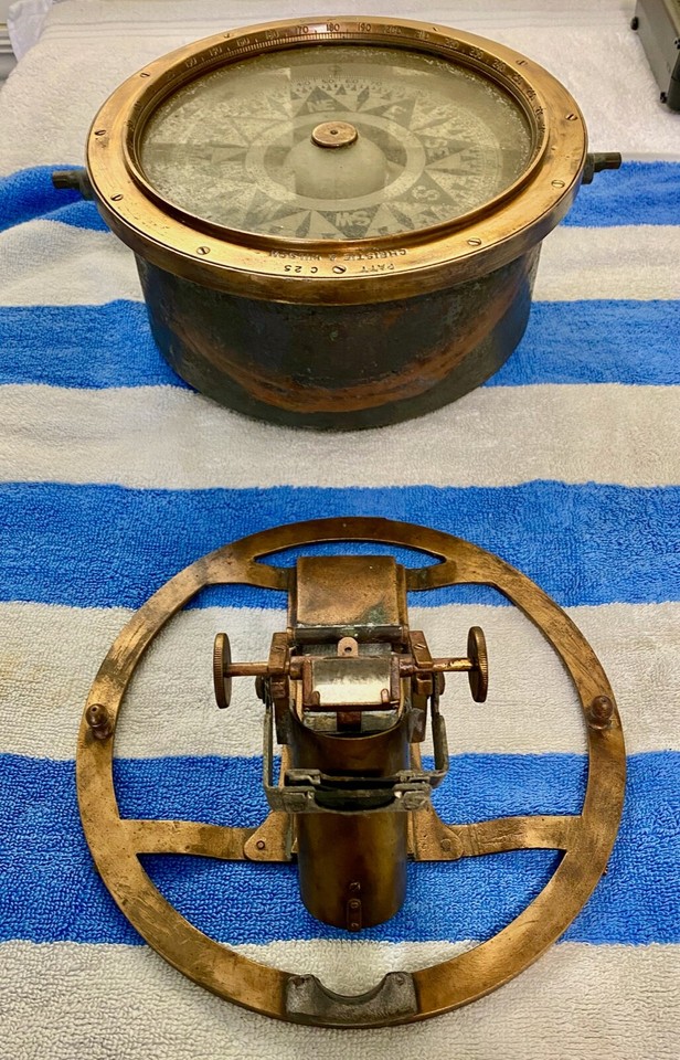 Christie & Wilson Antique Scottish Nautical Binnacle Ship Compass ...