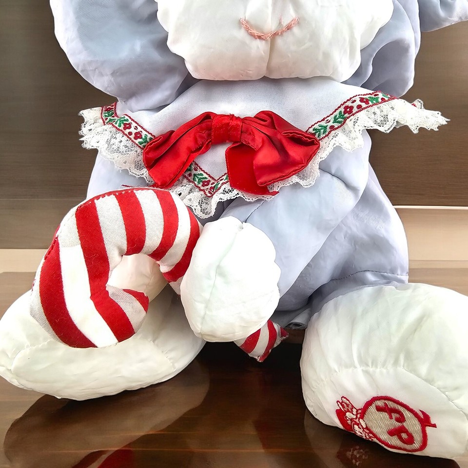 VTG Fisher Price Puffalumps Christmas Mouse Puffalump Stuffed Plush ...