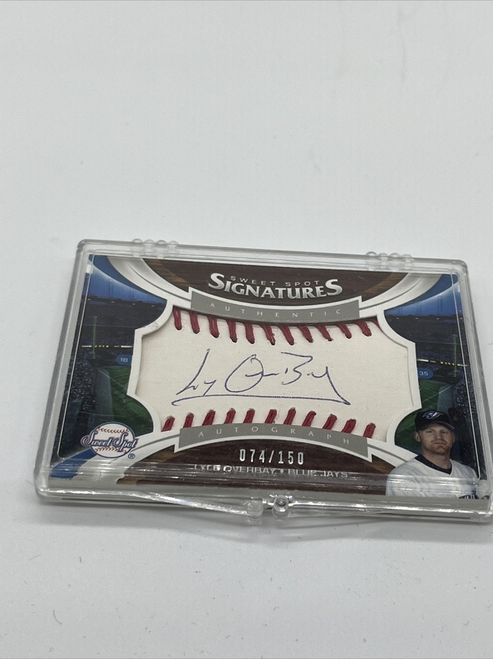 Lyle Overbay First Base sweet spot signatures Authentic Autograph 074/ ...