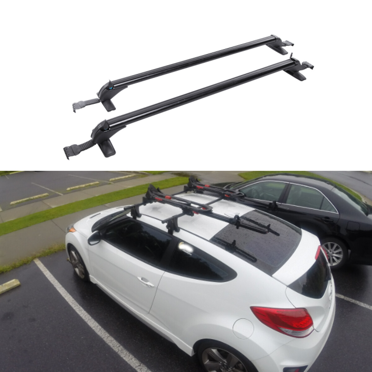 2Pcs Car Roof Rack Cross Bar Top Luggage Carrier For Hyundai Veloster ...