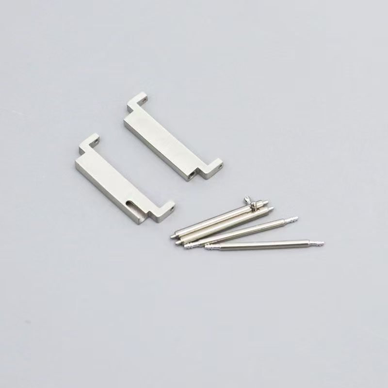 2 Set Watch Strap adapter For 20mm TO 22mm Metal Stainless Steel Black ...