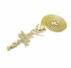 Hip Hop Travis Scott Cactus Jack Cross Pendant 24" Cuban Box Rope Chain ...