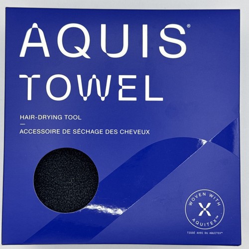 Aquis Quick Drying Hair Towel, Black, Strengthens & Repairs Hair NEW IN ...