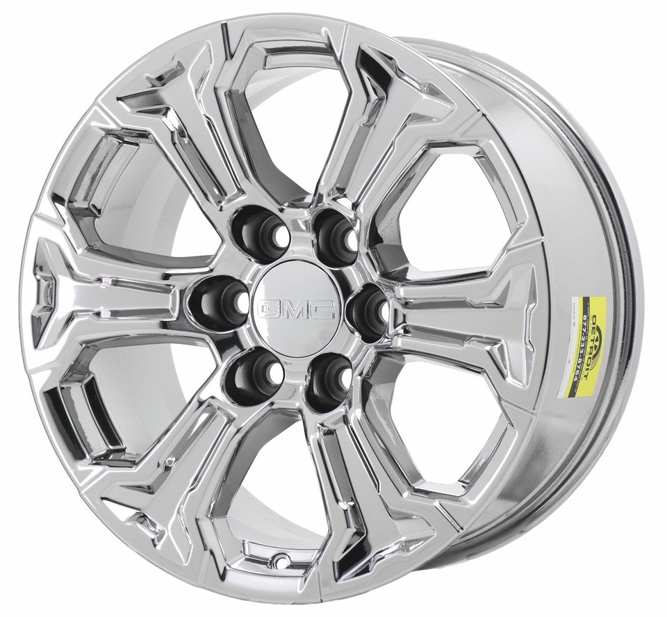 18" GMC SIERRA 1500 PVD BRIGHT CHROME-C WHEELS RIMS FACTORY OEM 5910 ...