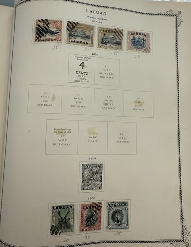 LABUAN A Former British Colony Stamps 1895, 1896, 1897, 1897-98 & 1900 ...