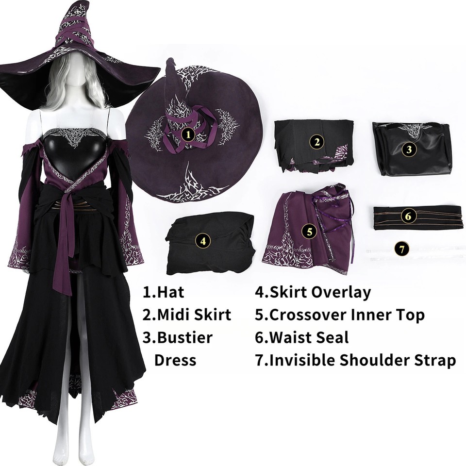 Elden Ring Recluse Cosplay Costume Halloween Party Nightreign Outfits ...