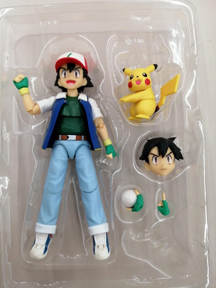 BANDAI S.H.Figuarts Pokemon Ash Ketchum Action Figure Opened With Box ...