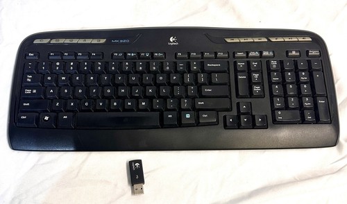 Logitech MK300 Wireless Keyboard W/USB receiver *TESTED FREE SHIPPING ...