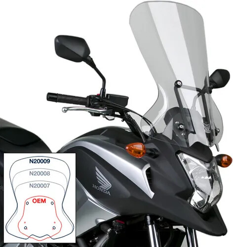 NC V-Stream Plus Windshield 22in Clear Honda NC700XD 12-15 | eBay